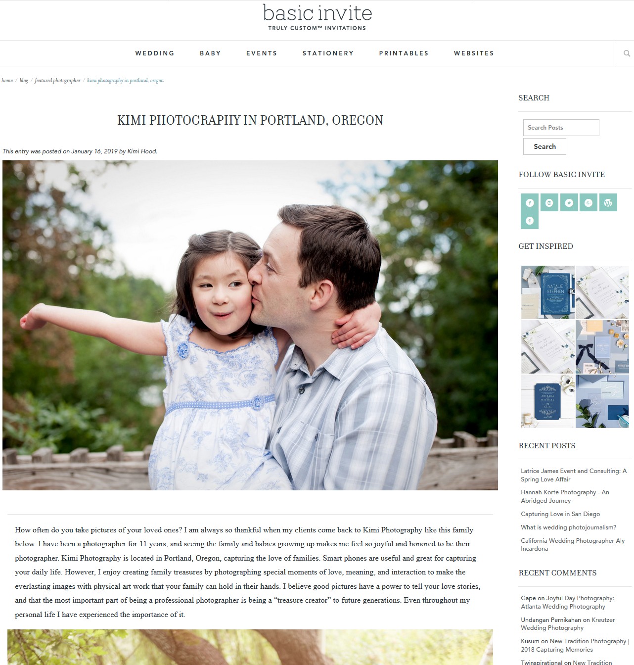 Featured photographer in Portland Oregon – Kimi Photography